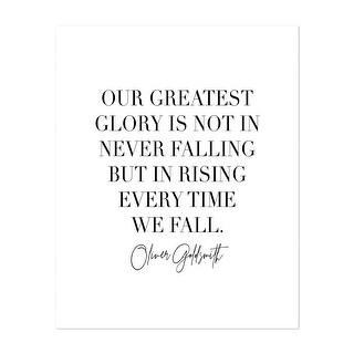 Black And White Inspirational Unframed Wall Art Print/Poster - Bed Bath ...