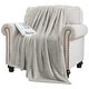 RACHEL Rachel Roy Solid Silky Flannel Fleece Oversized Throw Blanket ...