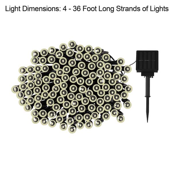 Pure GardenOutdoor Mini Solar String Lights - LED Solar Powered Hanging ...