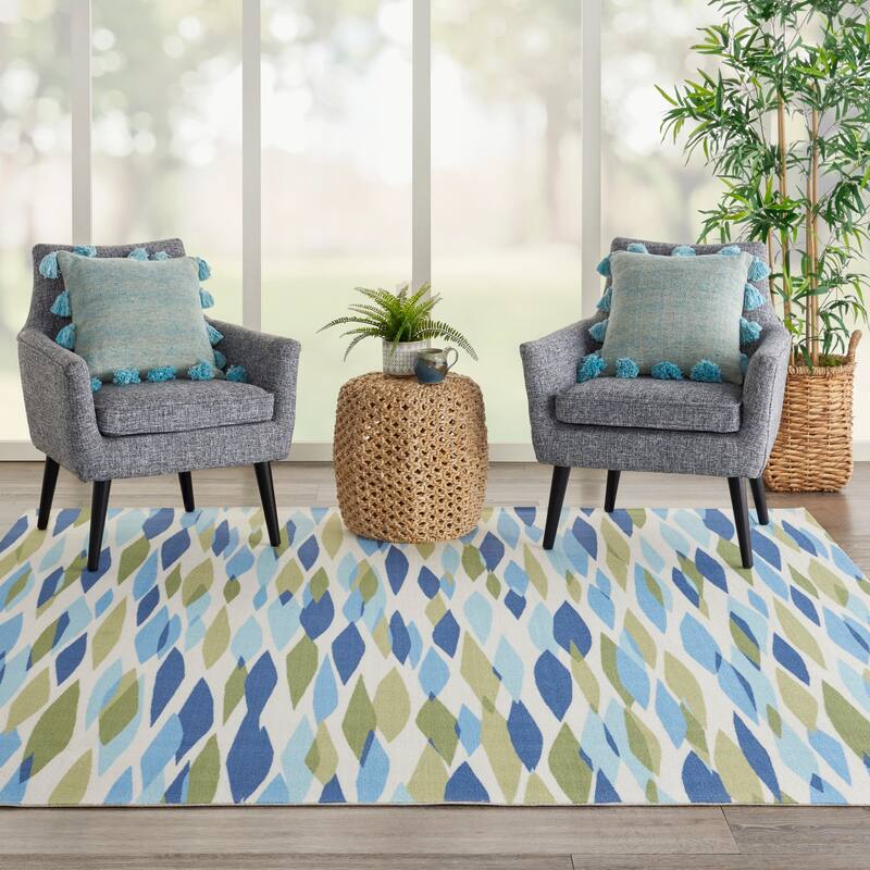 Waverly Sun N' Shade Modern Abstract Indoor Outdoor Area Rug ...