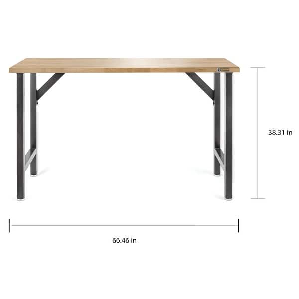 Gladiator GarageWorks 66-1/2" Wide Hardwood Workbench - Overstock ...