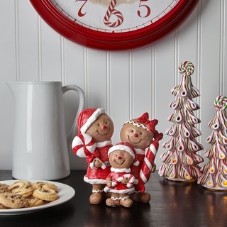 6" Resin Gingerbread Family With Candy - Bed Bath & Beyond - 41977313
