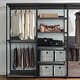 Veronica Wood and Metal Walk-in Closet System - Bed Bath & Beyond ...