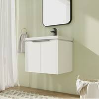 24" Floating Bathroom Vanity with Sink,Wall Mounted Bathroom Vanity ...