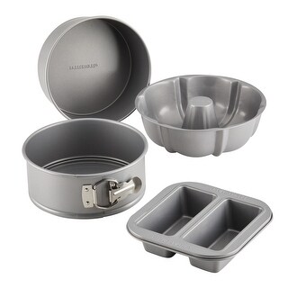 Farberware Specialty Bakeware Nonstick Pressure Cookware Bakeware Set, 4-Piece, Gray - Bed Bath ...
