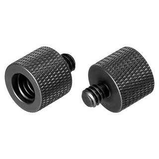 Mic Stand Adapter 3/8 Female to 1/4 Male for Microphone Stand Black 2 ...