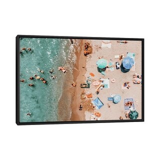 iCanvas "People Swimming in the Ocean" by Radu Bercan Framed - Bed Bath ...