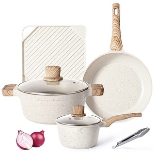 8 Pieces Pots and Pans Non Stick Pot Set - Bed Bath & Beyond - 37566283