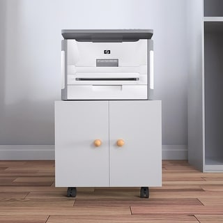Office furniture Copier Cabinet white 2 door - Bed Bath & Beyond - 37992912