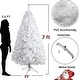 7 Ft Christmas Tree with Free Christmas Tree Decorations, Metal Stand ...