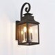 1-Pack 23" Outdoor Wall Lantern, Vintage Seeded Glass Sconce for Porch ...