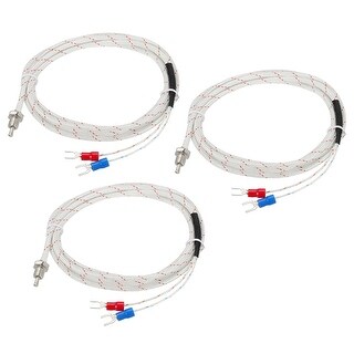 K Type Temperature Sensor 3pcs M10 Thermocouple 6.6ft 0 to 800°C(32 to ...