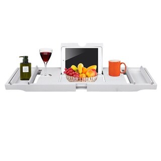 Extendable Bamboo Bath Tub Tray - Bed Bath & Beyond - 39373269