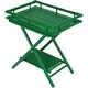 Bamboo Butler Table With Removable Serving Tray - Green - Bed Bath ...