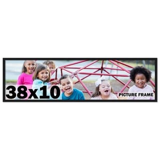 38x10 Frame Black Picture Frame - Complete Modern Photo Frame Includes ...