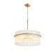 Casandra Brushed Champagne Silver 5-light Crystal Chandelier - Bed Bath ...