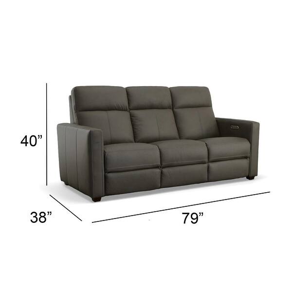 Broadway Leather Power Reclining Sofa with Power Headrests by Flexsteel - Bed Bath & Beyond ...