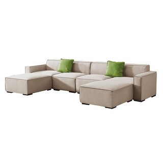 Elegant Modular Sofa U Shape Sectional Fabric Sofa - Bed Bath & Beyond - 37037610