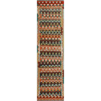 Noori Rug Sangat Aaden Rust/Ivory Runner - 2'8" x 9'9" - Overstock ...