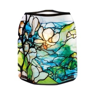 Modgy Expandable Tiffany Style Magnolia Luminaries with LED Candles ...
