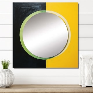 Designart "Yellow Yin Yang Lemon Fruit III" Fruits Wall Mirror - Food ...