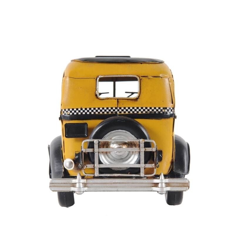 c1933 Vintage Checker Taxi Cab Model Sculpture - Overstock - 36070029