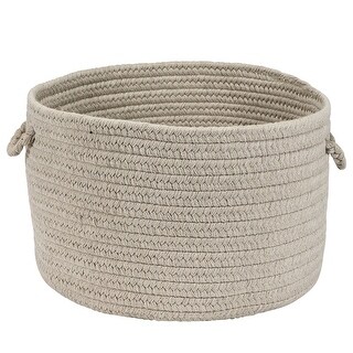 16" White Handmade Braided Basket - Bed Bath & Beyond - 31715803
