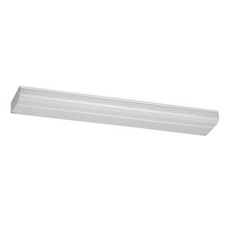 T8 Fluorescent 18-inch White Under Cabinet, White Polycarbonate ...
