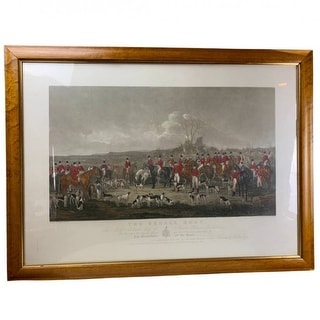 Antique Hand Colored Engraving The Bedale Hunt By Anson Martin Engraved ...