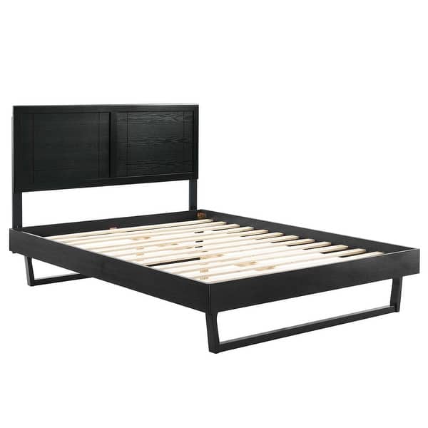 Marlee King Wood Platform Bed With Angular Frame - Bed Bath & Beyond ...