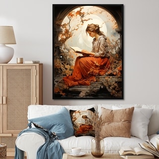 Designart "Surrealism Surreal Oracle Reading" Surrealism Framed Wall ...