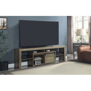Extra-Large Rustic Oak TV Console (Up to 80" TVs) - Bed Bath & Beyond ...