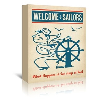 Cc Sailors Welcome by Anderson Design Group Wrapped Canvas ...