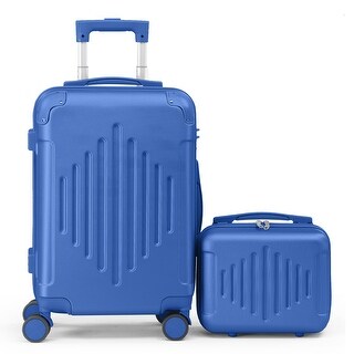 5-Piece Premium ABS Suitcase Set with Diamond Pattern, Reinforced ...