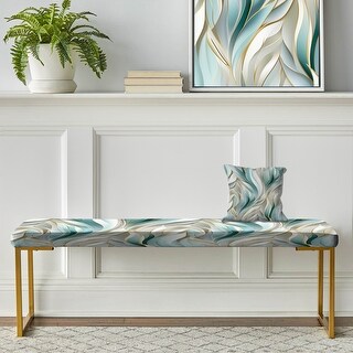 Designart - Green And White Sparkling Dazzle Glamour I - Marble ...