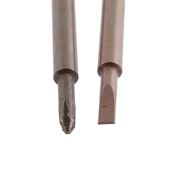 2 in 1 Tool Red Yellow Plastic Handle Metal Slotted Crosshead ...