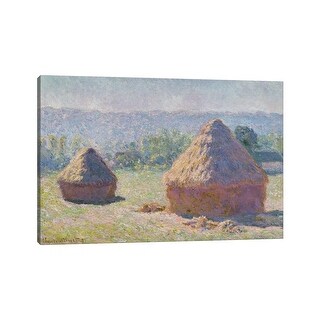 iCanvas "Grainstacks at the end of the Summer, Morning effect, 1891 ...