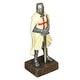 Medieval Templar Knight In Battle Holding Sword Armor Statue - 10 X 3 X ...