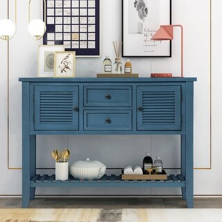 Retro Shutter Door Console Table Sideboard - Bed Bath & Beyond - 32757873