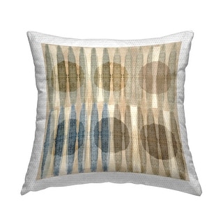 Stupell Earthy Circles Shapes Pattern Printed Outdoor Throw Pillow ...