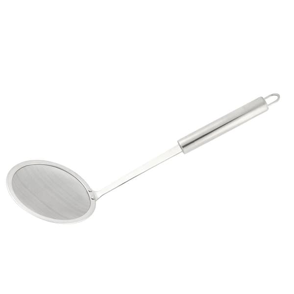 Kitchen Stainless Steel Fine Wire Mesh Strainer Skimmer Ladle 10cm Dia ...