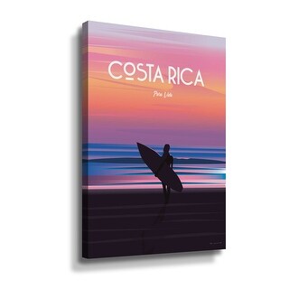 Costa Rica Travel Poster A3 Gallery Wrapped Canvas - Bed Bath & Beyond ...