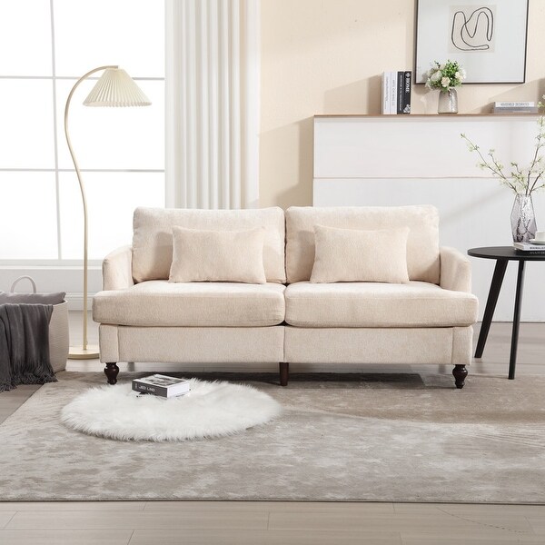 Modern chenille Fabric Loveseat 2 Seat Upholstered Loveseat Sofa Modern Couch On Sale Bed Bath Beyond 40324487