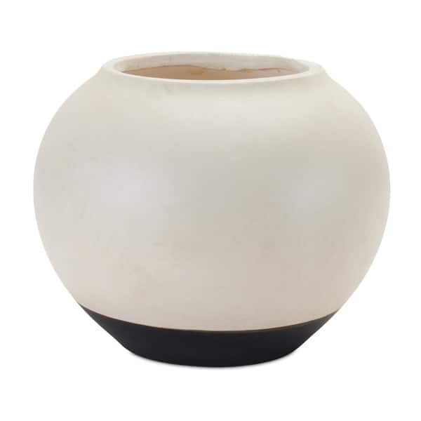 Two Tone Ceramic Vase 8.75"D - Bed Bath & Beyond - 38291818