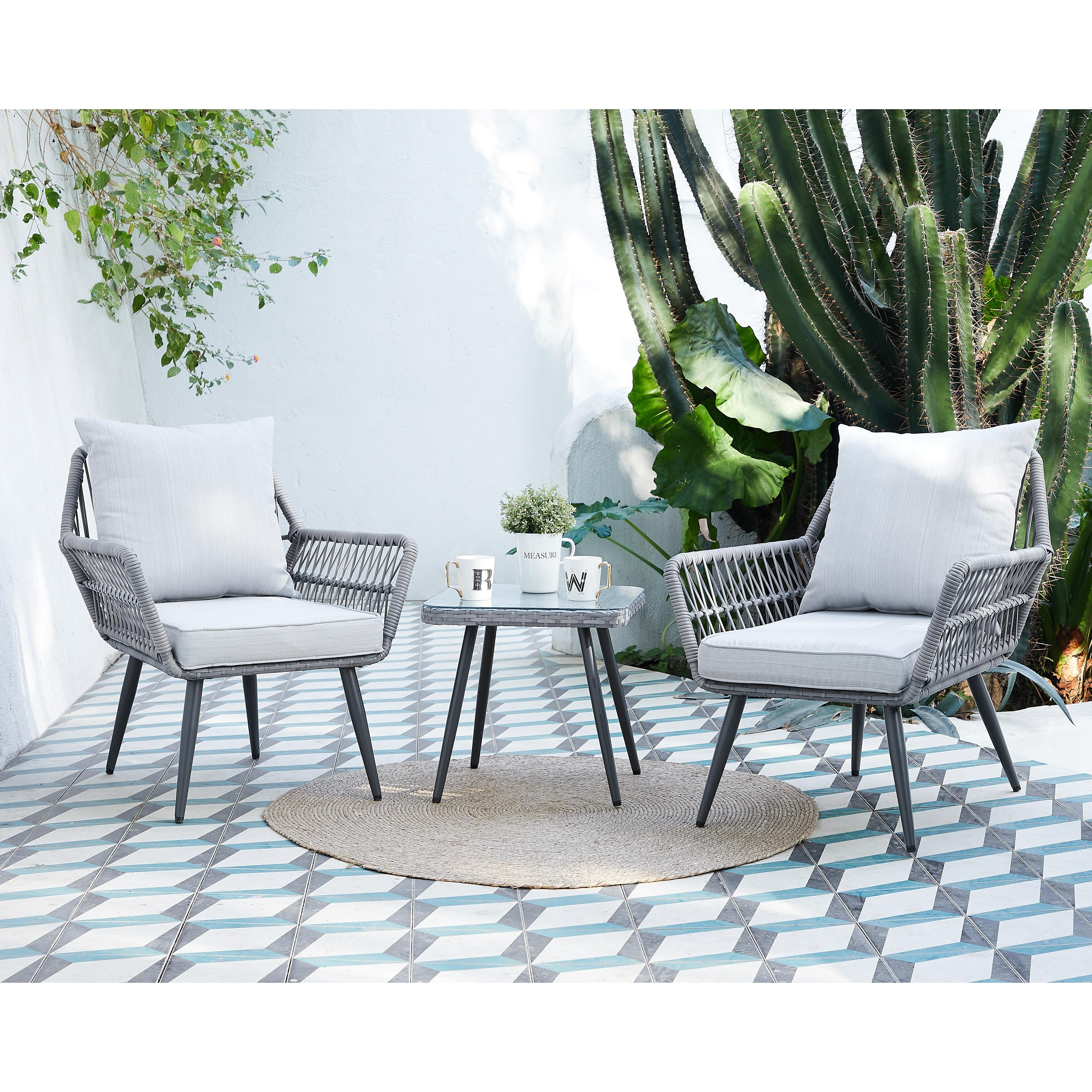Southport 3-piece Outdoor Conversation Set by Christopher Knight Home ...