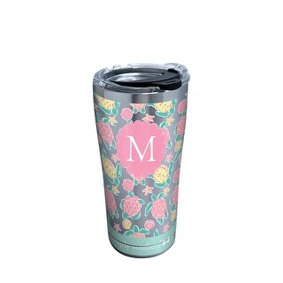 Simply Southern Pastel Turtle Initial M 20 oz Stainless Steel Tumbler ...
