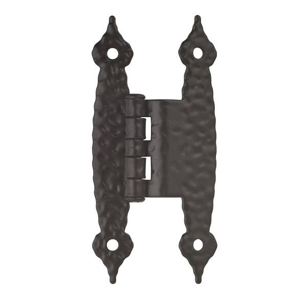 3/8in (10 mm) Offset Colonial Black Hinge - 1 Pair - 3.5 - Bed Bath ...