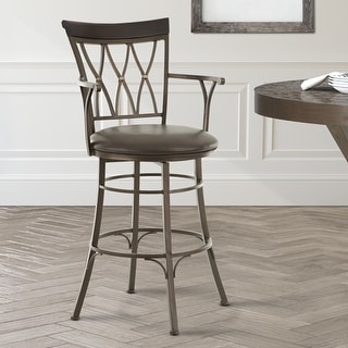 Bella Jumbo Metal Swivel Counter or Bar Stool by Greyson Living - Bed ...
