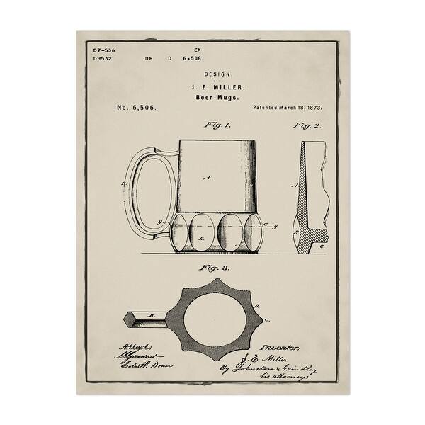 Udaipur Rajasthan India Beer Mug 1873 Tan Alcohol Art Print/Poster ...