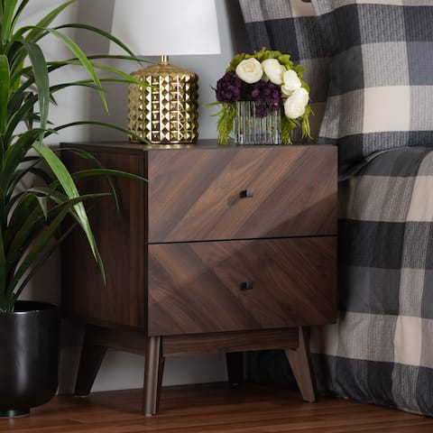Baxton Studio Jessen Mid-Century Modern 1-Drawer Wood End Table - On Sale - Overstock - 27555526